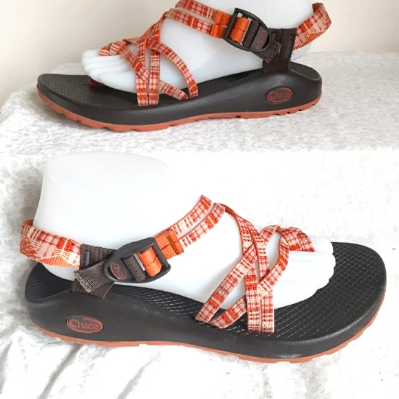 Chaco | Shoes | Chaco Wmns Sz Double Z Strap Orange | Poshmark